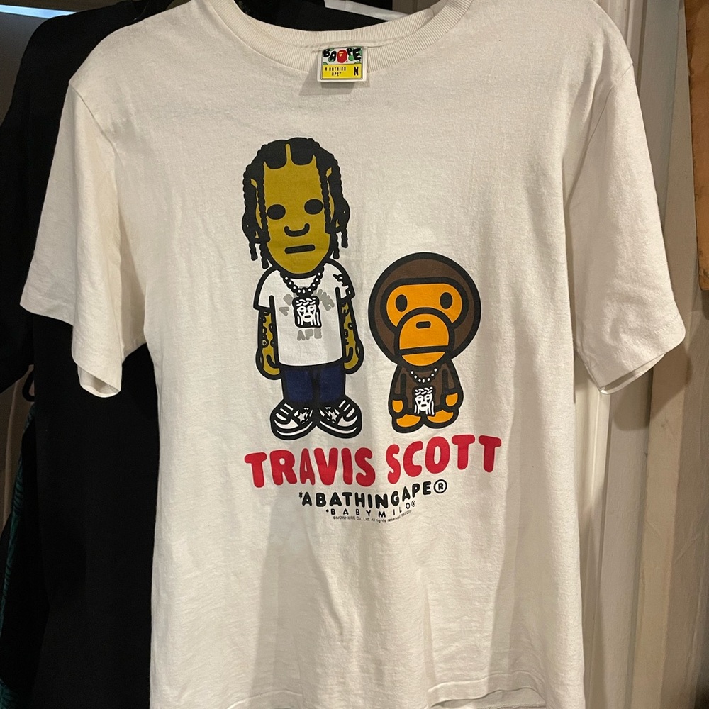 Rare Travis Scott X Bape Tee - Gem